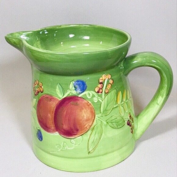 Laurie Gates | Dining | Laurie Gates Ware Glazed Ceramic Pitcher Green ...
